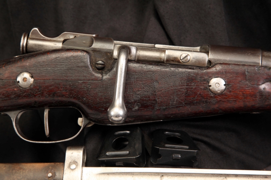 French Mle 1892 Berthier 8mm Lebel Bolt Action Carbine & Rifle Bayonet ...