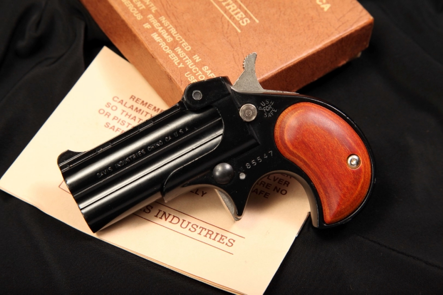 Davis Industries Model D-22 D22 .22 Lr Over Under O/U Derringer & Box ...