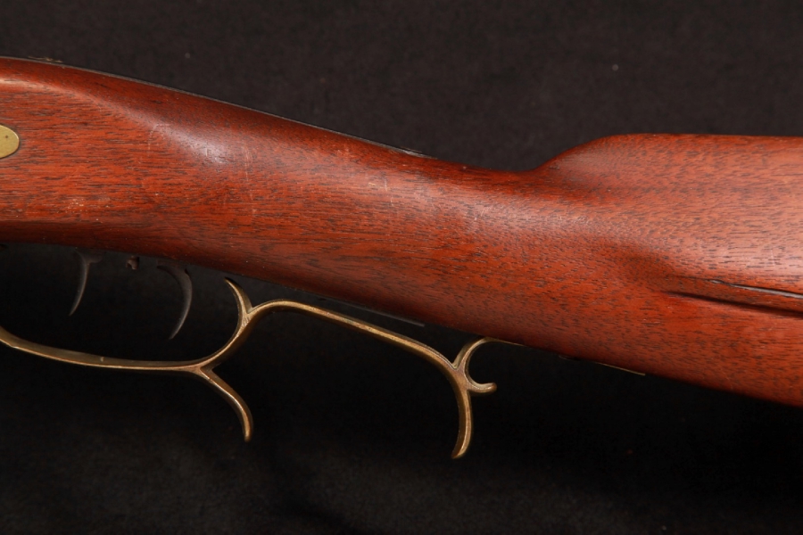 Custom Hitchcock & Muzzy .40 Cal. Single Shot Percussion Plains Rifle ...