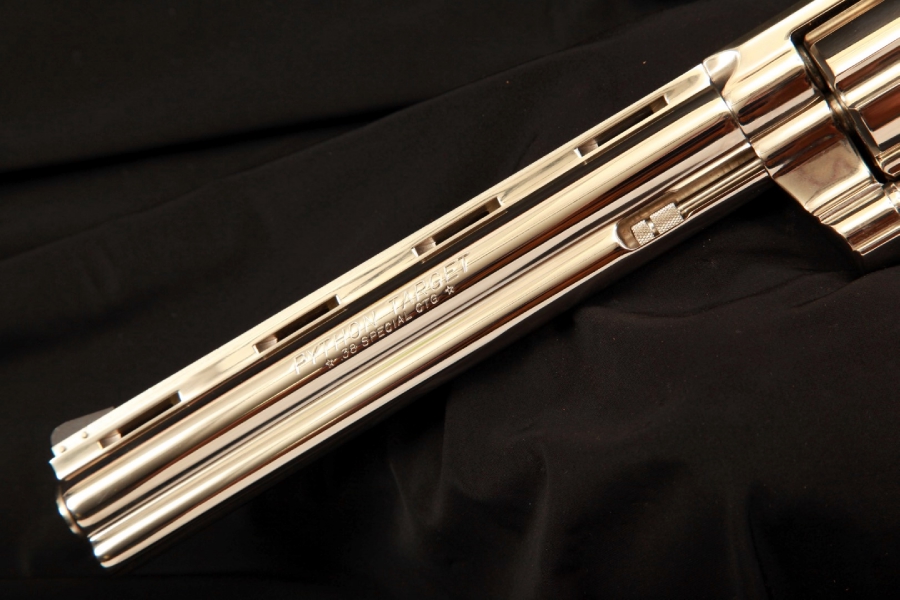 Rare Nickel Colt Python Target .38 Special Double Action Revolver - 1 ...