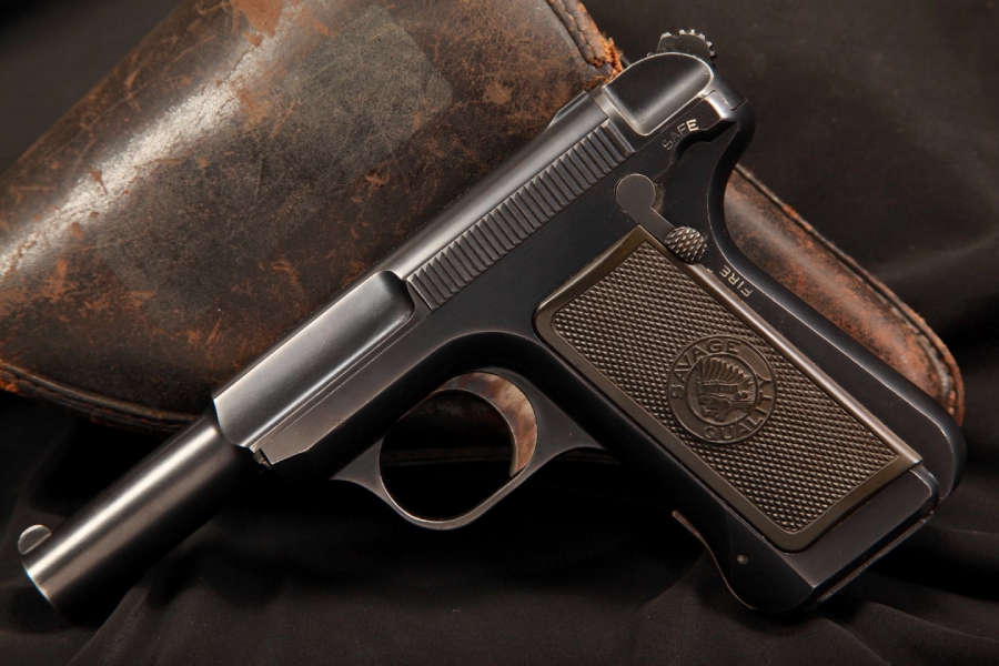 Savage Model 1907 .32 Acp Semi Auto Pistol & Holster, Mfd Pre-1913, C&R ...