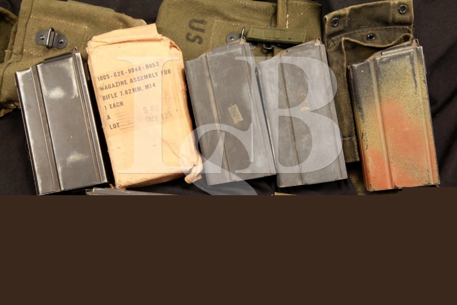 7x Usgi M1a M14 Magazines 7.62x51 Nato & 5 Pouches For Sale at ...