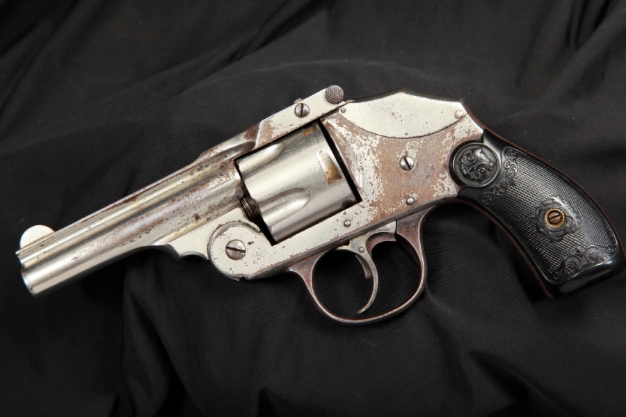 Iver Johnson 2nd Model .38 S&W Large Frame Safety Hammerless Revolver ...