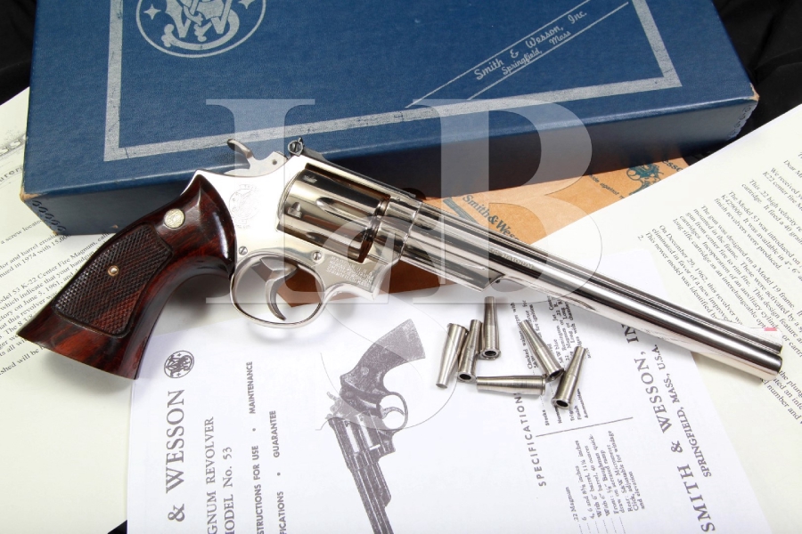Smith & Wesson Model 53 Jet The .22 Centerfire Magnum Revolver, Inserts ...