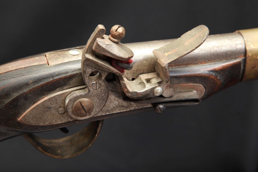 Spanish Made, .73 Caliber Reproduction Flintlock Pistol, Non-Firing ...