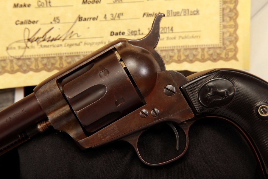 John Bianchi’S 1st Gen. Colt .45 Black Powder Frame Single Action Army ...