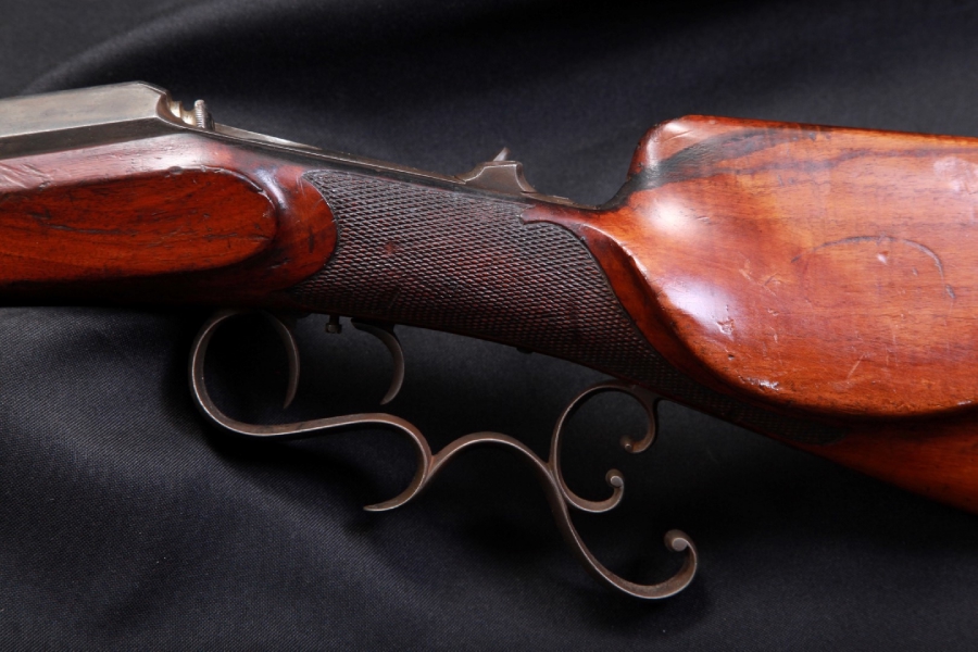 German Schuetzen Rifle Bolt Action Single Shot Rifle & Double Set ...