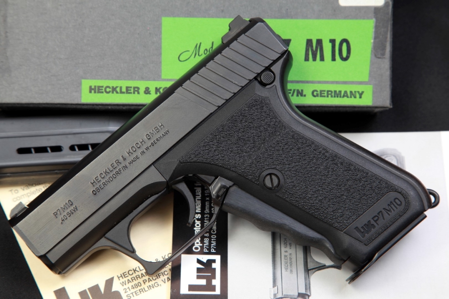 Heckler & Koch Hk H&K P7 M10 P7-M10 Squeeze Cocker .40 S&W Semi ...