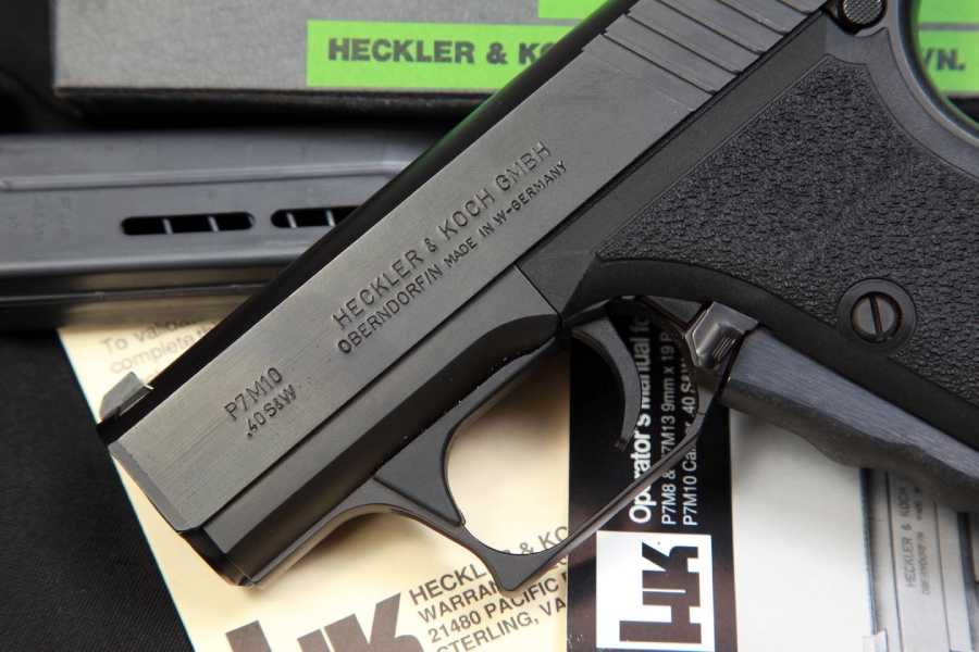 Heckler & Koch Hk H&K P7 M10 P7-M10 Squeeze Cocker .40 S&W Semi ...