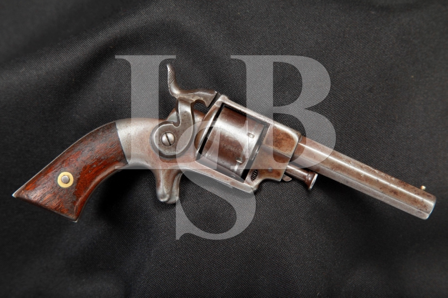 Allen & Wheelock .22 Side Hammer Single Action Revolver Button Tipped ...