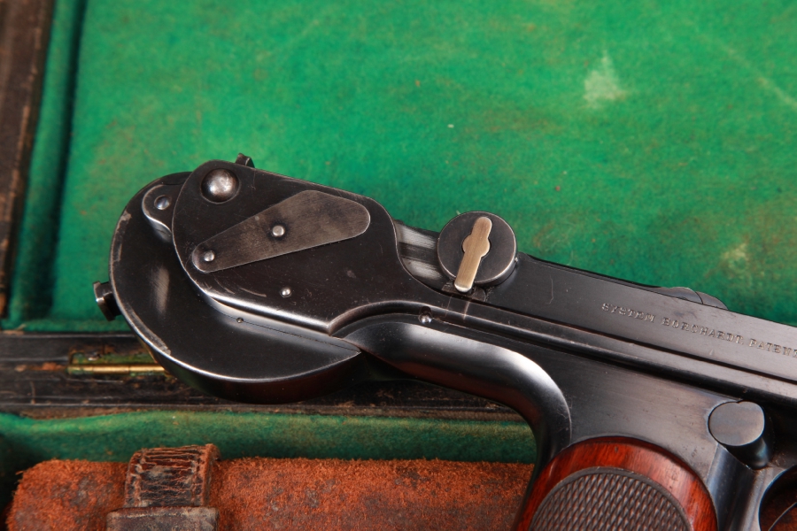 Factory Cased Loewe Production Borchardt Model 1893 C93 Semi-Automatic ...