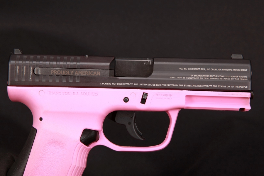 Pink Fmk Model 9c1, Generation 2 9mm Semi-Automatic Pistol & Case For ...