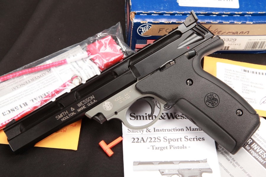 Smith & Wesson S&W Model 22-A Sport 5 1/2 Inch Sa Semi-Automatic Pistol ...