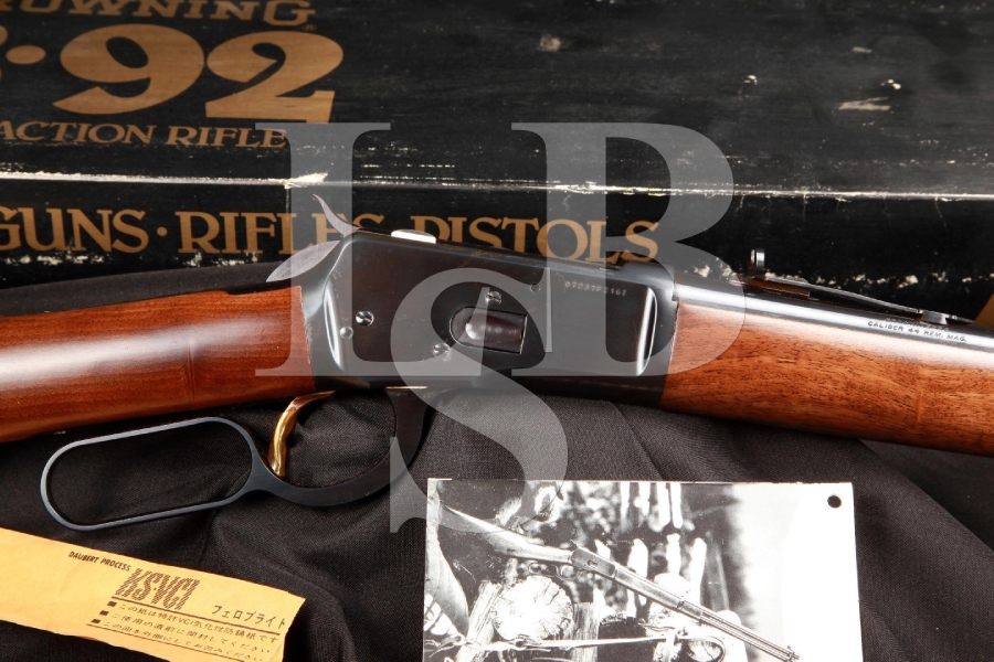 Browning B-92 B92 B 92 .44 Spl. & Mag. Lever Action Rifle / Carbine Mfd ...