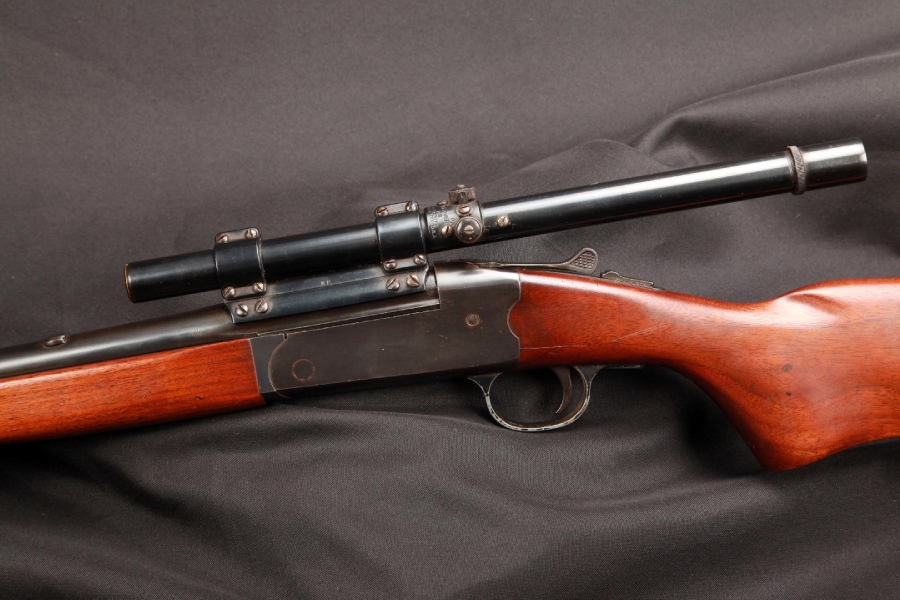 Scarce Savage Model 219 .22 Hornet Single Shot Break-Open Rifle & Scope ...