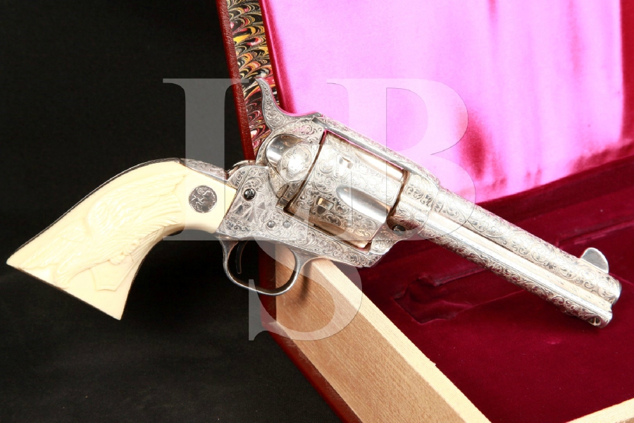 Silver Plated & Engraved Colt Interpol David 'Carbine' Williams ...