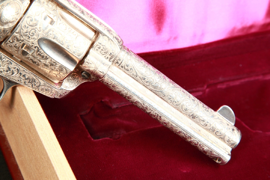 Silver Plated & Engraved Colt Interpol David 'Carbine' Williams ...