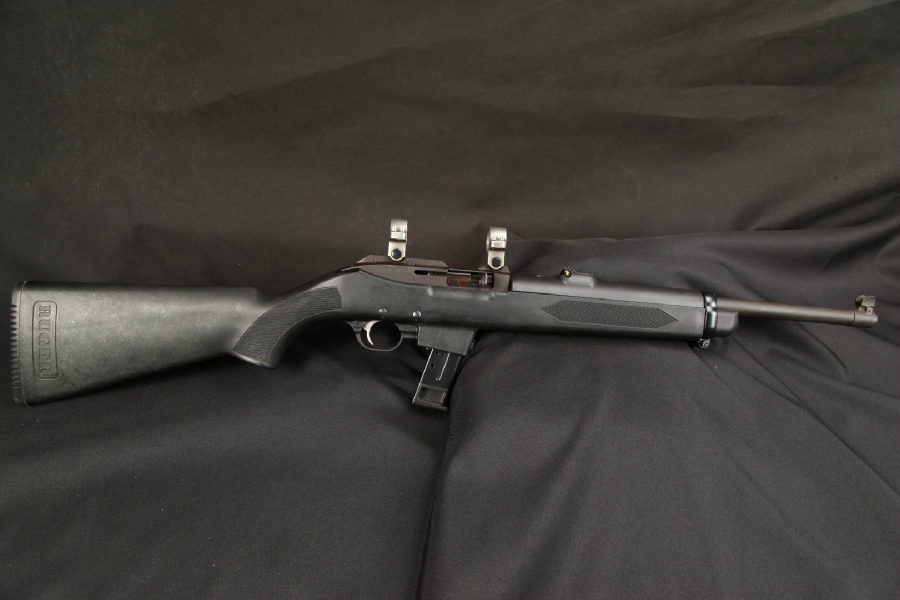 Ruger Pc9 Police Carbine 9mm Semi-Automatic Rifle & Scope Rings (Uses ...