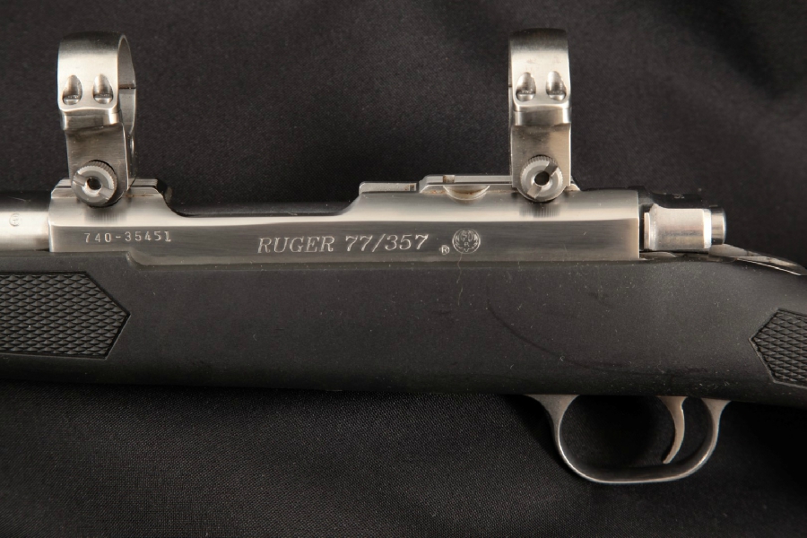 Ruger Model 77/357 M77 .357 & Scope Rings, All-Weather Synthetic ...