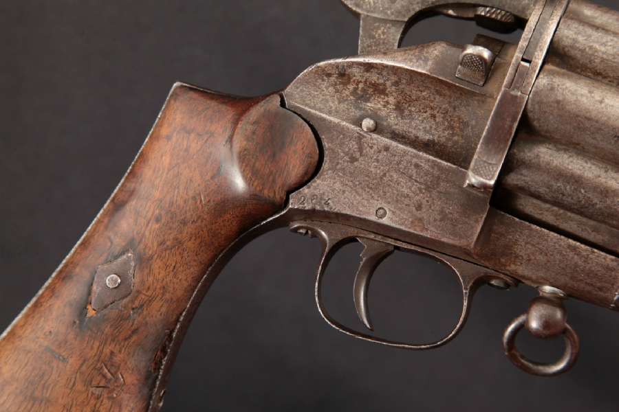 Belgian Marked Lemat Model Of 1869 Centerfire, Rare! In The White 6 3/4 ...