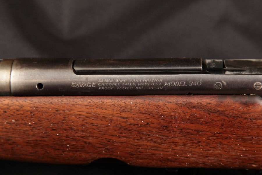 Savage Model 340 M340, 2nd Year, Blue 22" Bolt Action Removable Mag Fed ...