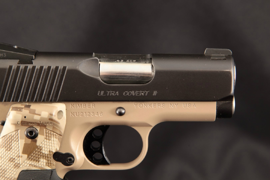 Kimber Custom Shop Ultra Covert Ii Compact 1911, Black & Tan 3 Sa Semi ...