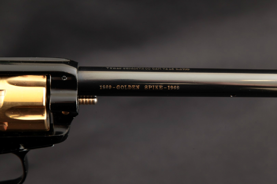 Colt Model Frontier Scout Golden Spike Centennial Commemorative 6" Saa ...