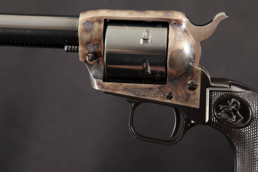 Colt Peacemaker .22 Model, Blue & Case Colored 6" .22 Wmrf 6-Shot ...