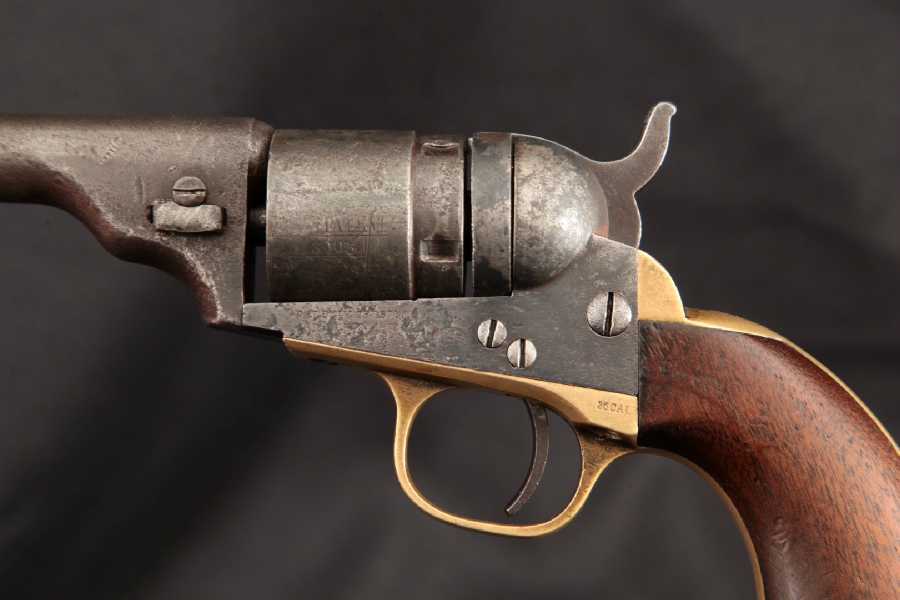 Colt Model 3 1/2 Round Barrel Rimfire Cartridge Pocket, Blue & Case ...