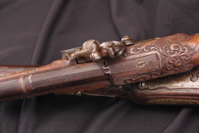 Pair Of Flintlocks Replicas Highly Embellished Middle Eastern Pistols ...