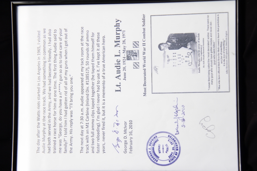 Audie Murphy'S 1942 Inland M1 Carbine Gifted Dfc Winner George Mclvor ...