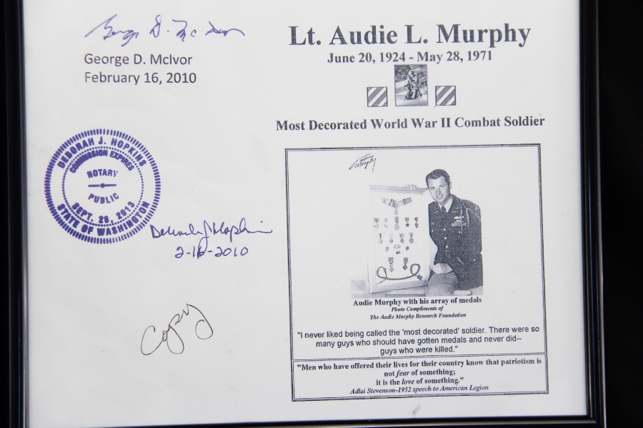 Audie Murphy'S 1942 Inland M1 Carbine Gifted Dfc Winner George Mclvor ...