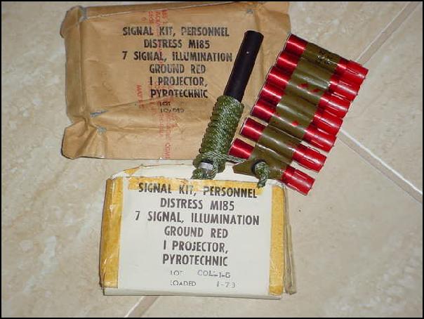 Us Military Signal Kit Personel Distress M185 Vietnam Era Flare Kit For ...