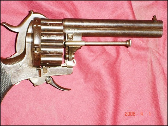 E. Lefauchaux 20 Shot 7mm Pinfire Lefauchaux Revolver For Sale at ...