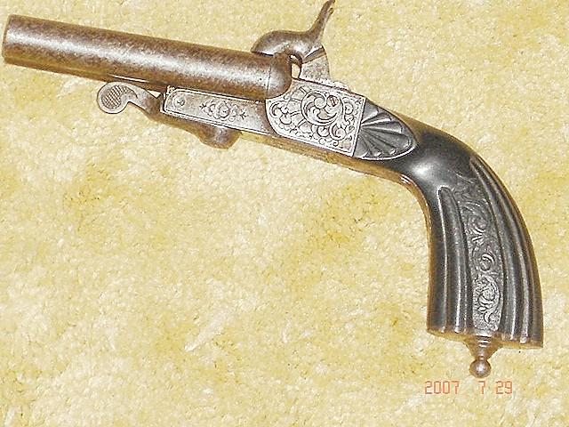 French "Boissy" 2 Barrel 12 Mm Pinfire Pistol Fact. Eng. For Sale at ...