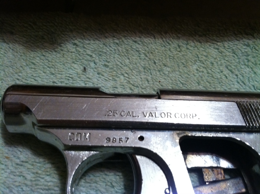 Valor Corp 25acp Pocket Pistol Project Parts Gun For Sale at GunAuction ...