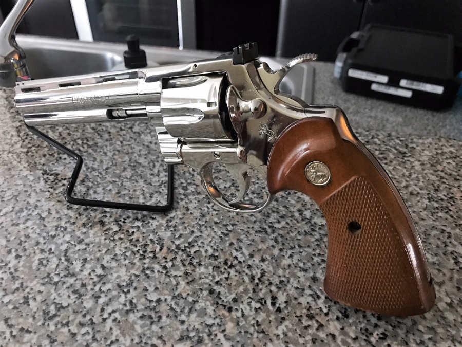 Colt Python Nickel High Collector Grade 6 Inch 357 1980 .357 Magnum For ...