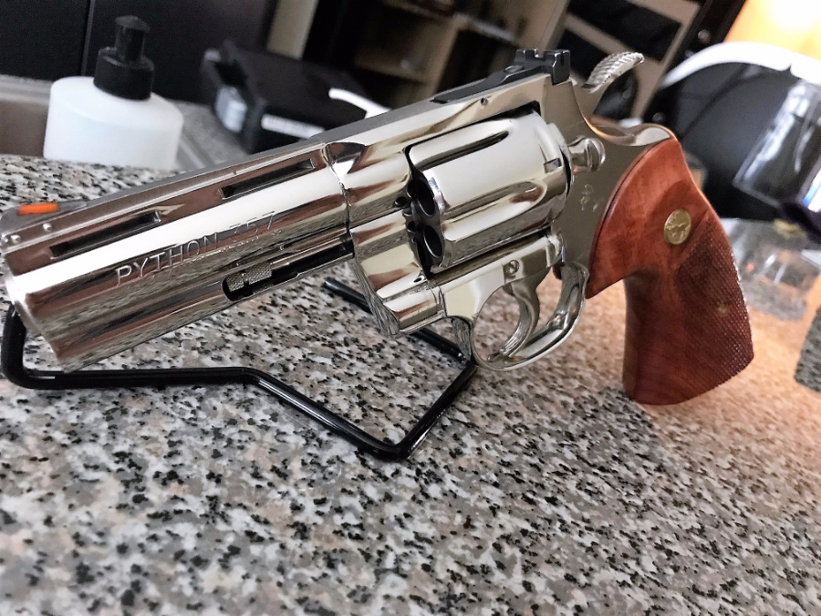 Colt Python Nickel Possible Unfired New 4 Inch 357 1978 .357 Magnum For ...