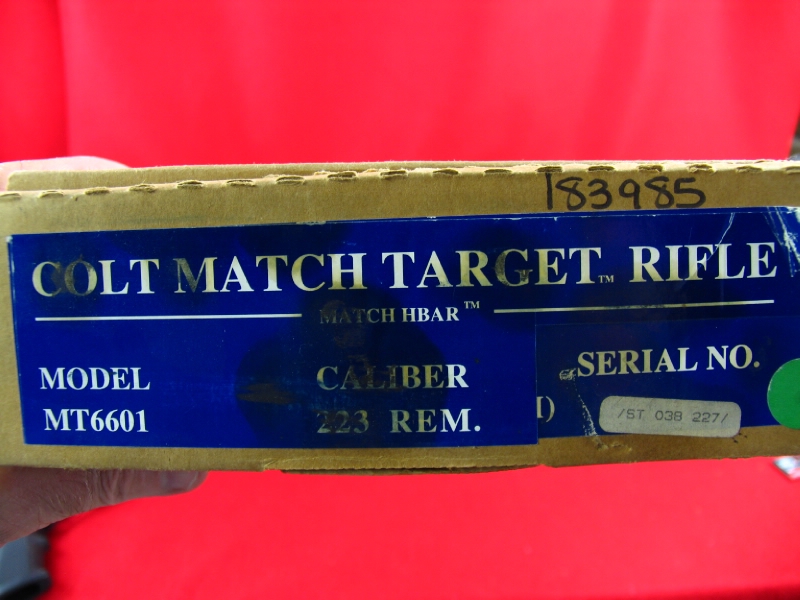 Colt Ar-15 .223 Early Sporter Target Mt6601 New No Rsrv For Sale at ...