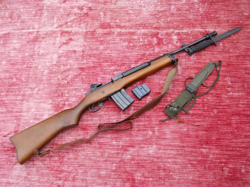 Ruger Mini-14 Gb Police Issue & Bayonet For Sale at GunAuction.com ...