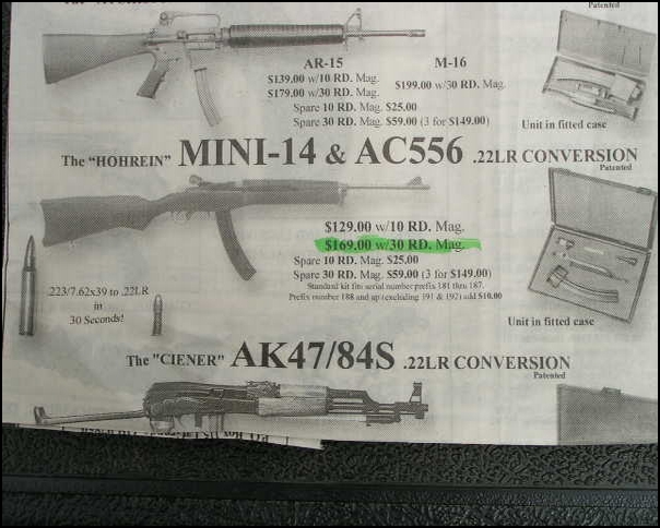 Hohrein 22lr Mini-14 Conversion Kit 30rnd Mag For Sale at GunAuction ...