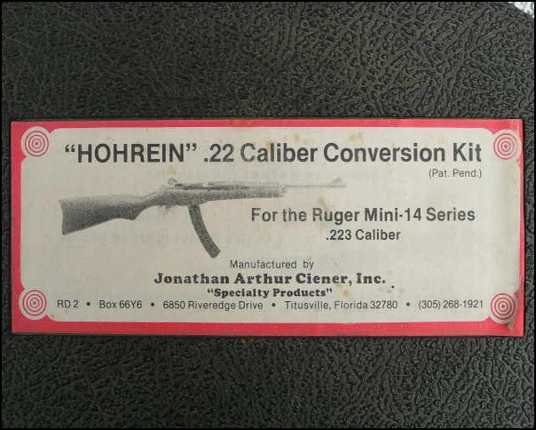 Hohrein 22lr Mini-14 Conversion Kit 30rnd Mag For Sale at GunAuction ...