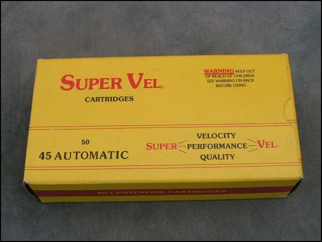 Super Vel 45auto 185gr Jhp Full Box, Excellent For Sale at GunAuction ...
