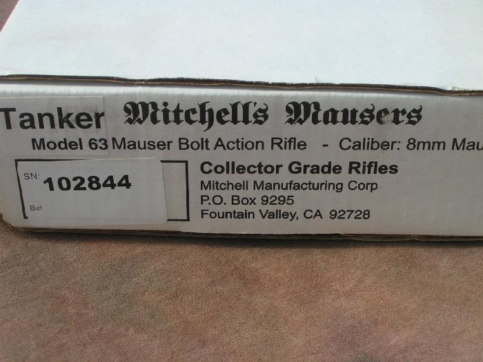 Mitchells Mausers M63 Tanker 8mm Mauser For Sale at GunAuction.com ...