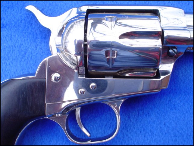 Colt 2nd Gen. Saa 4 3/4 Bbl. Nickel 45lc. 1958 For Sale at GunAuction ...