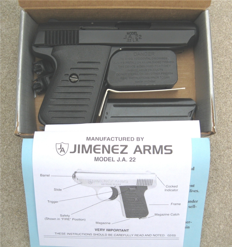 Jimenez Arms Ja-22 .22 Lr All Black Nib Ja22 Ja 22 Free Ship For Sale ...