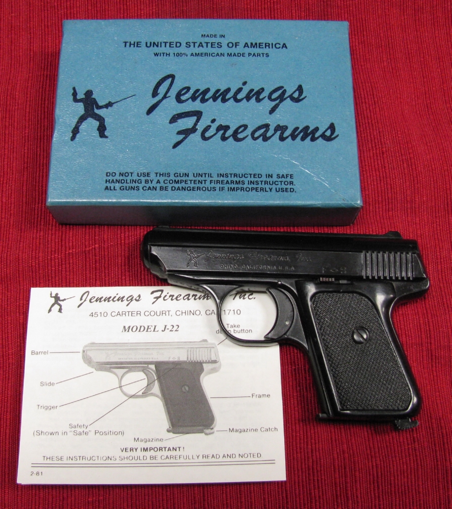 Jennings Model J-22 .22lr Semi Auto Pistol For Sale at GunAuction.com ...