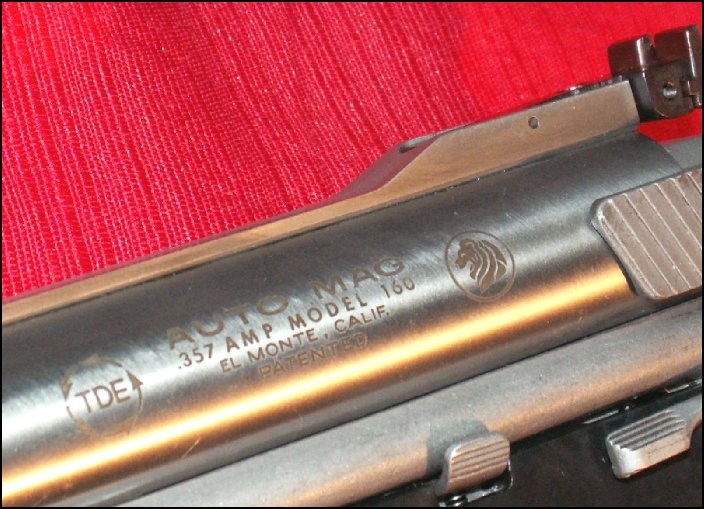 Auto-Mag Model 160 El Monte .357 Amp - Lee Jurras Barrel For Sale at ...