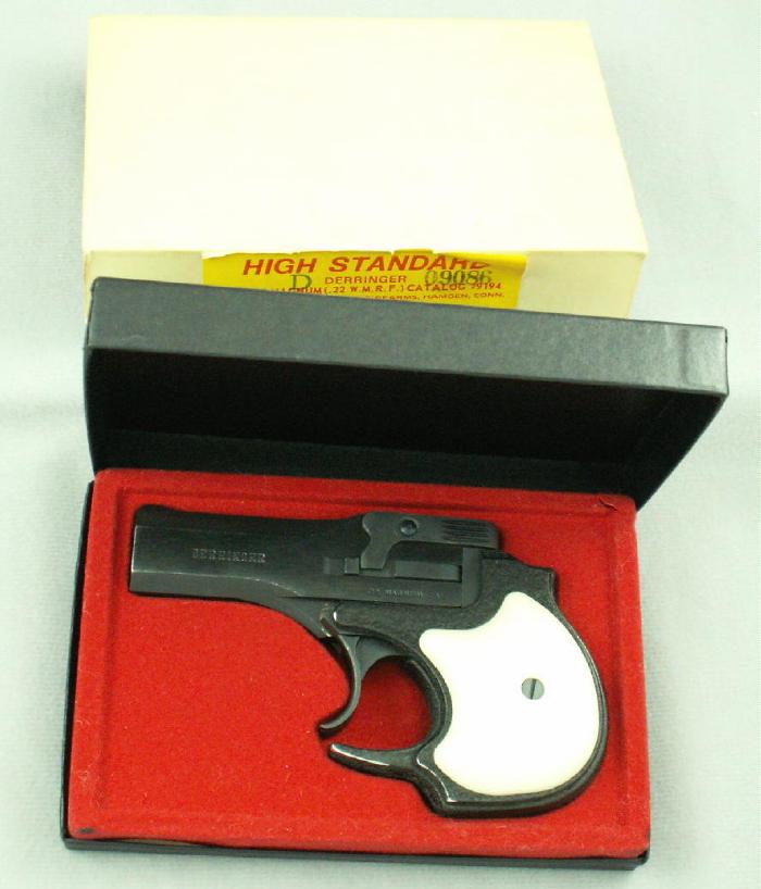 High Standard 22 Magnum Derringer With Box - 3-1/2" Rifled Bbl For Sale ...