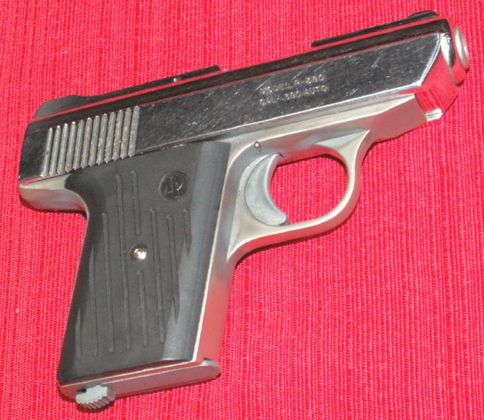 Davis Industries P-380 CHROMED SINGLE ACTION 380 ACP PISTOL
